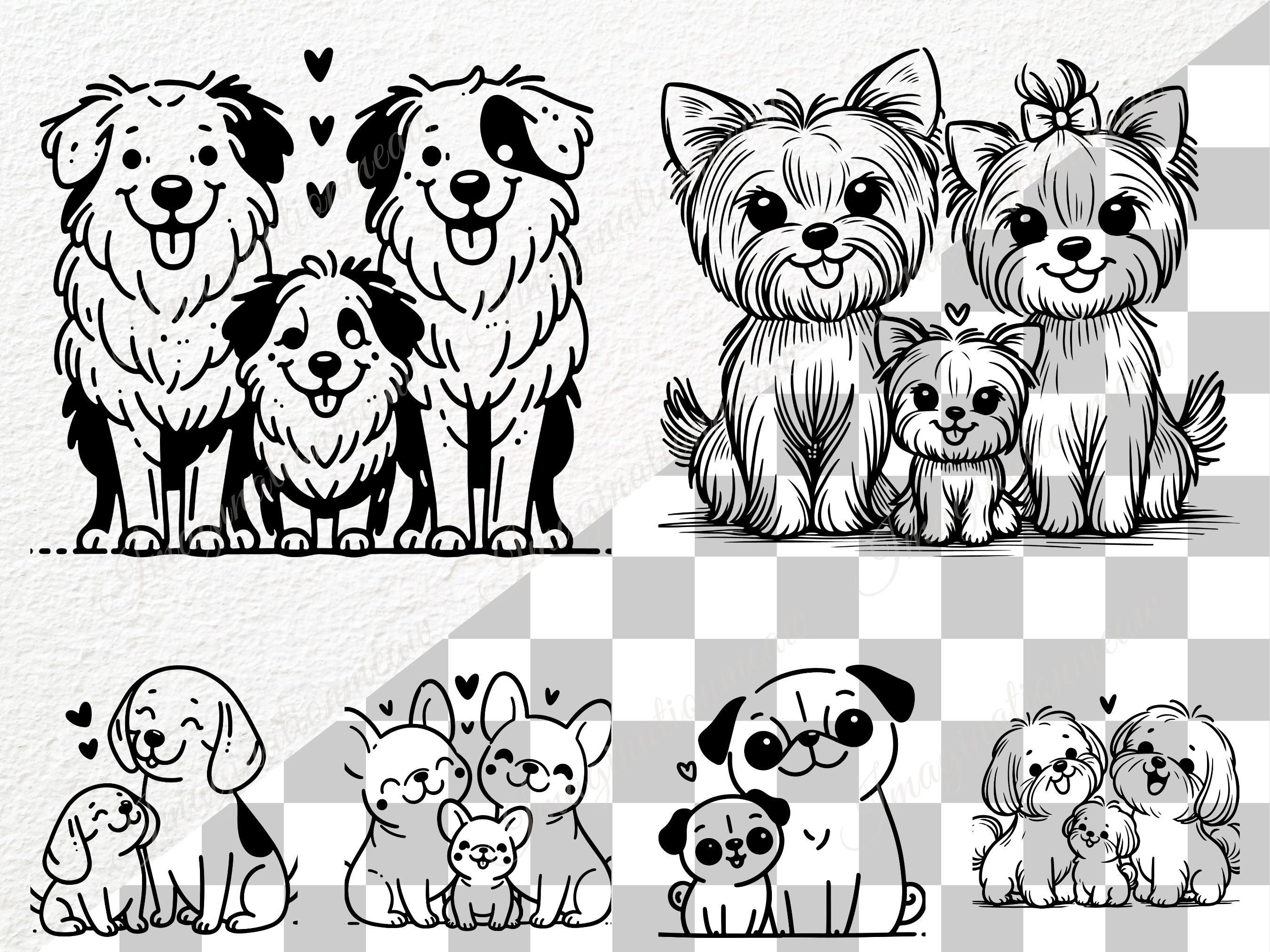 Dog Svg, Dog SVG Bundle, Family Dog Svg, Dog Breeds Svg, Biting Lips ...