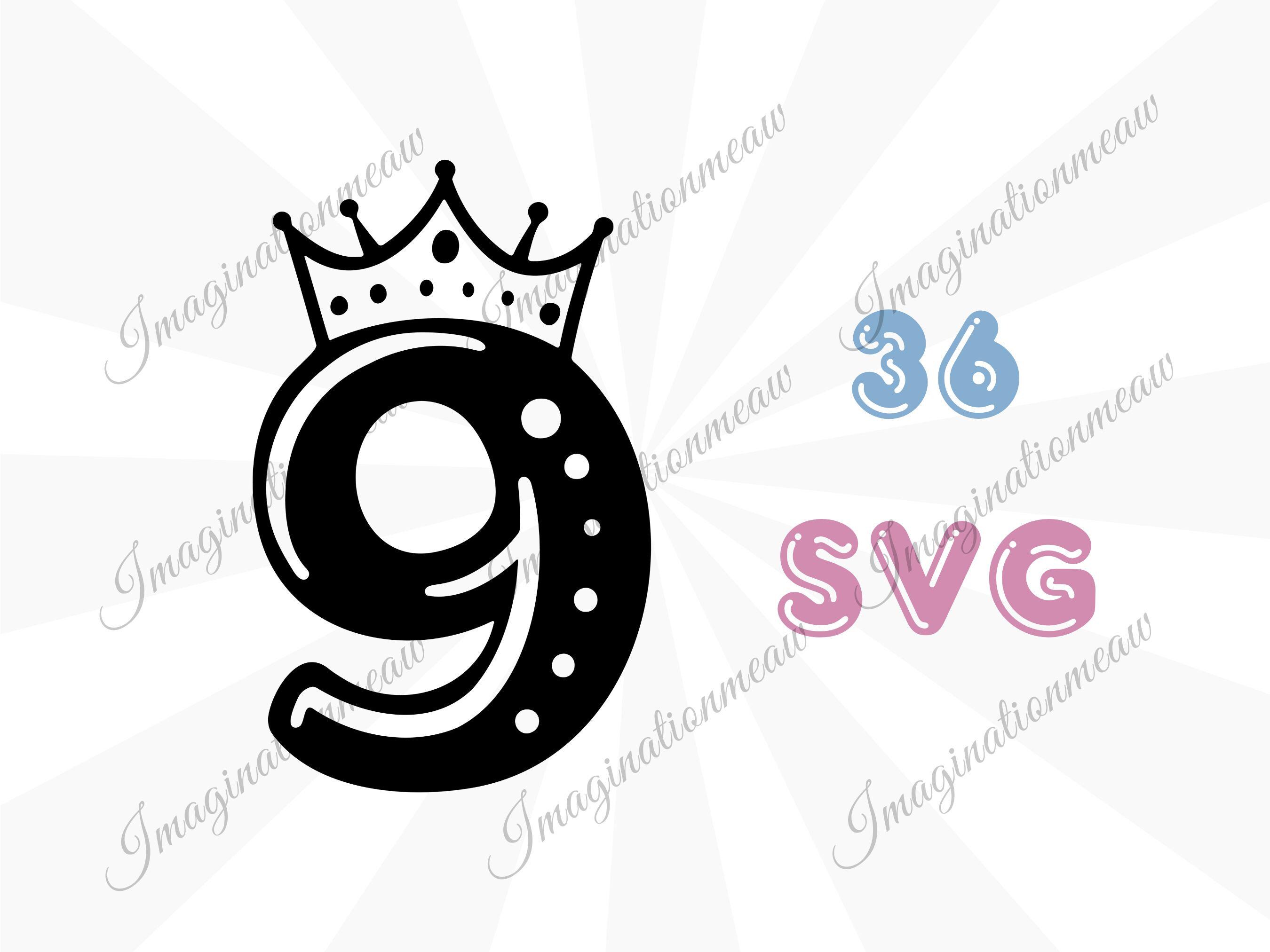Crown Alphabet Svg, Crown Letters and Numbers Svg, Letter Monogram ...