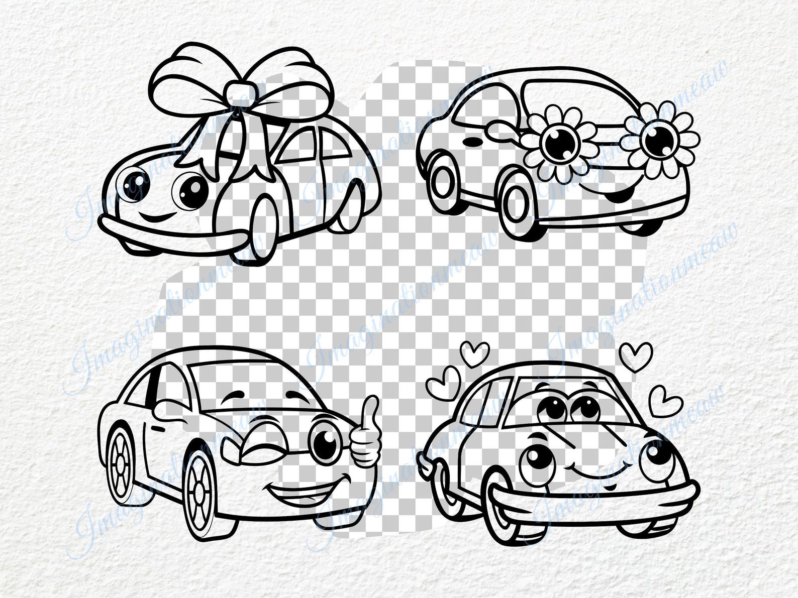 20 Cartoon Car SVG Designs, Cute Vehicle Clipart Bundle, Vehicle Svg ...