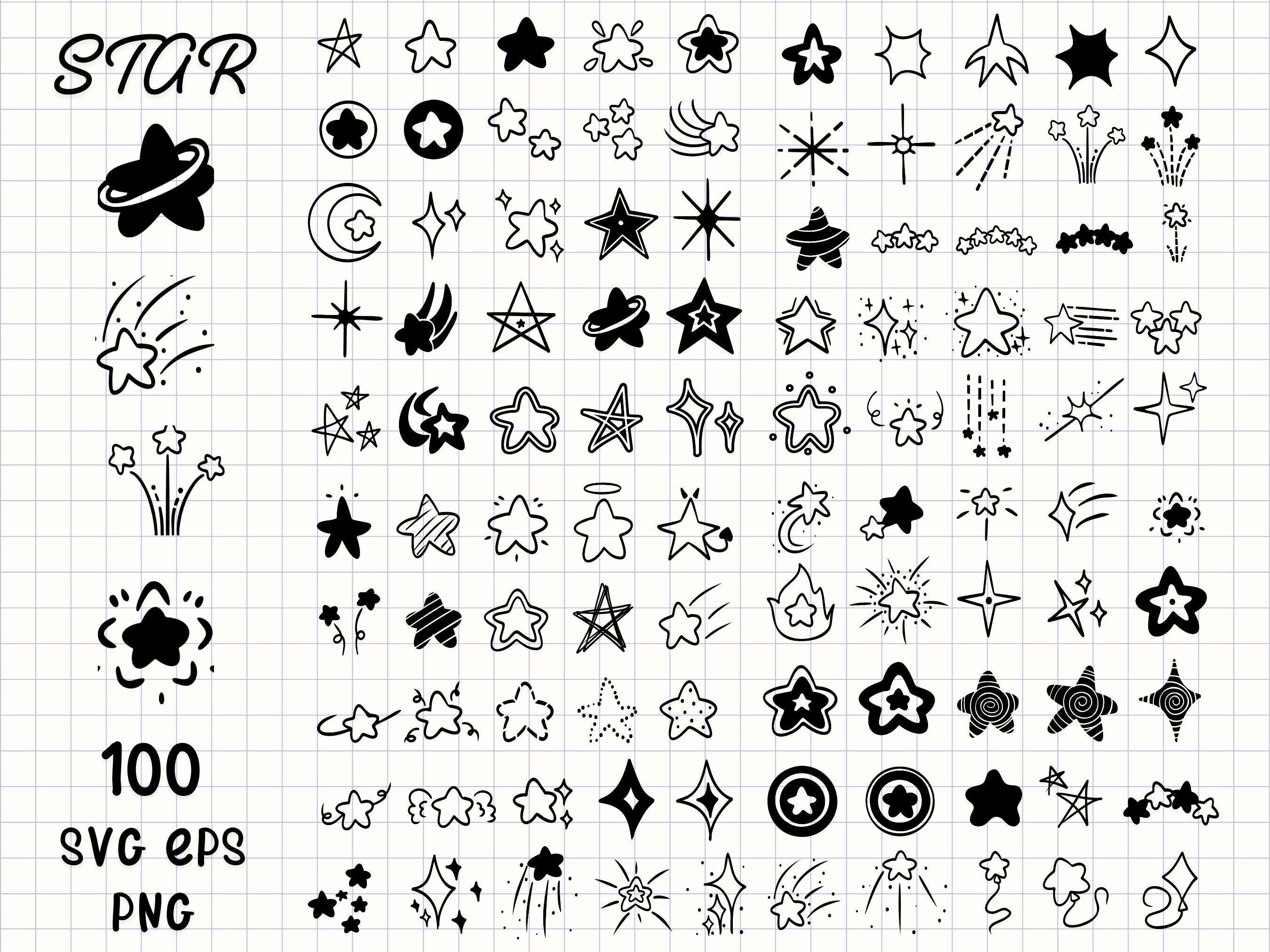 Stern Clipart Bundle, Sparkle SVG-Bundle, Sternen Clipart ...
