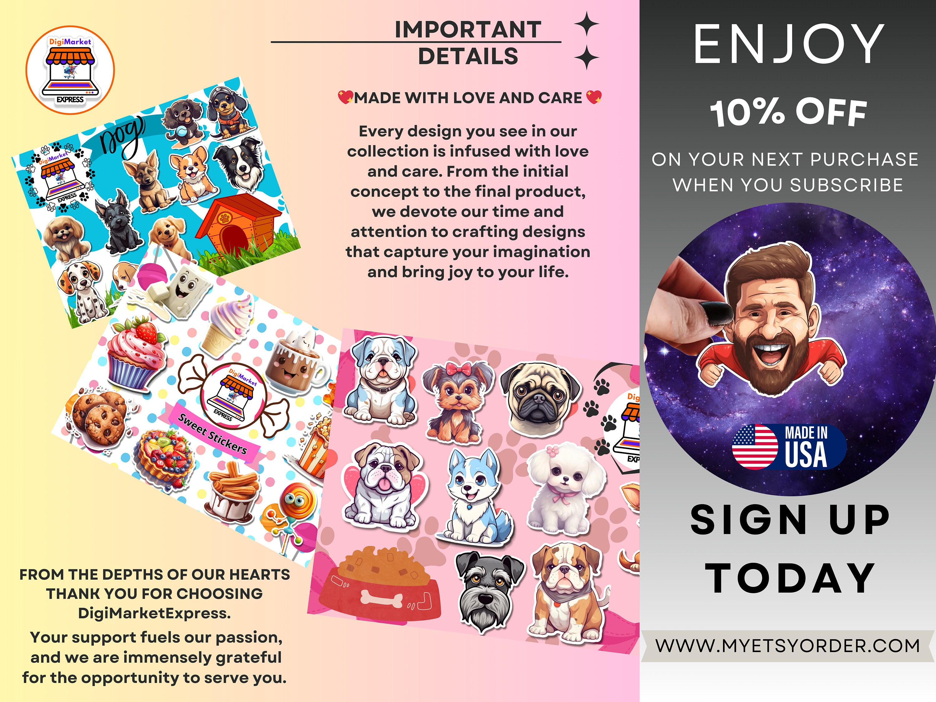 Backyard Baller: Realistic Cute Messi Stickers for - Etsy