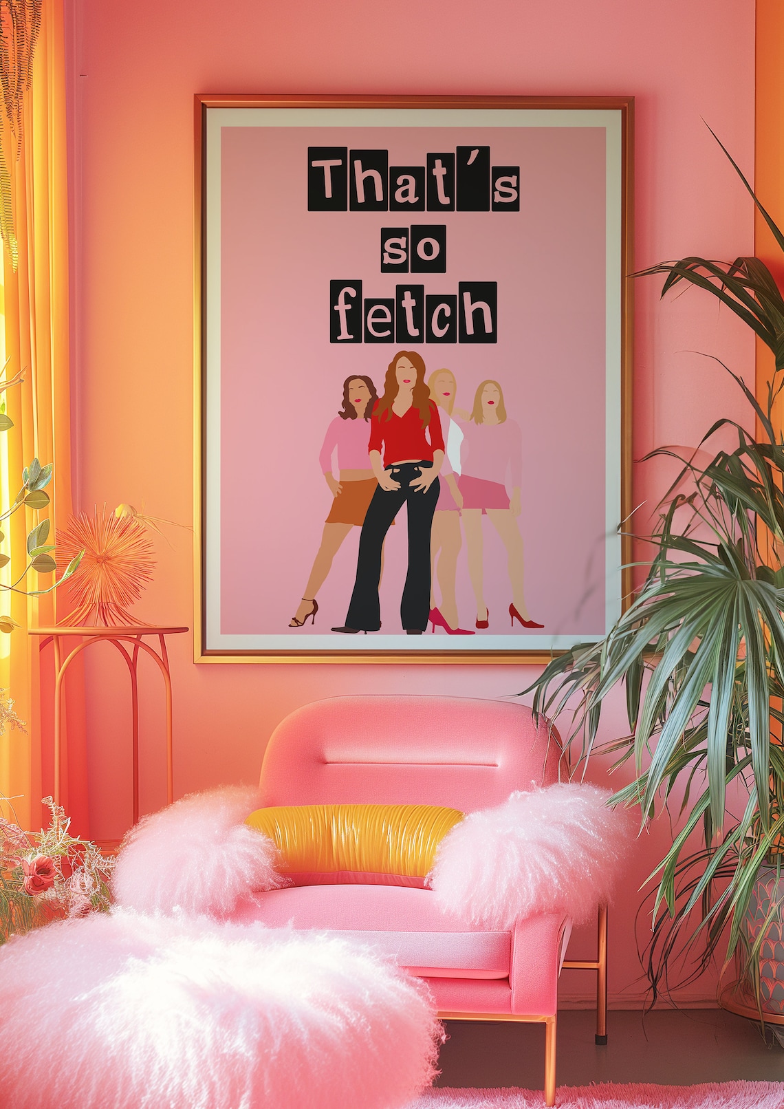 That's so Fetch, Mean Girls Inspired, Pink Print, so Fetch Mean Girl ...