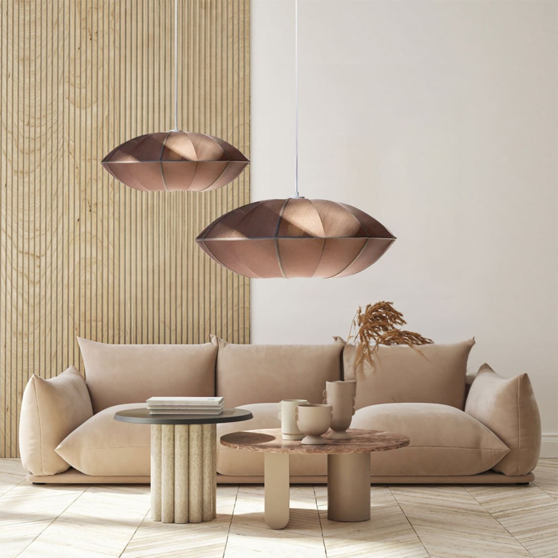 Cloth Lantern Hanging Light Decorative Kitchen Island Lamp Living Room ...