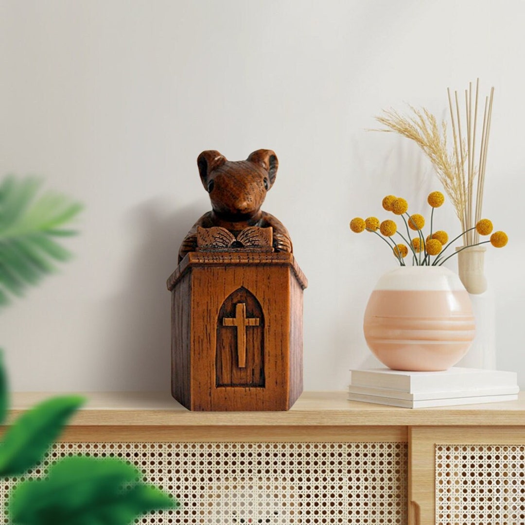 Nordic Vicar Mouse Church Figurine,adorable Mouse Ornament,animal Mouse ...