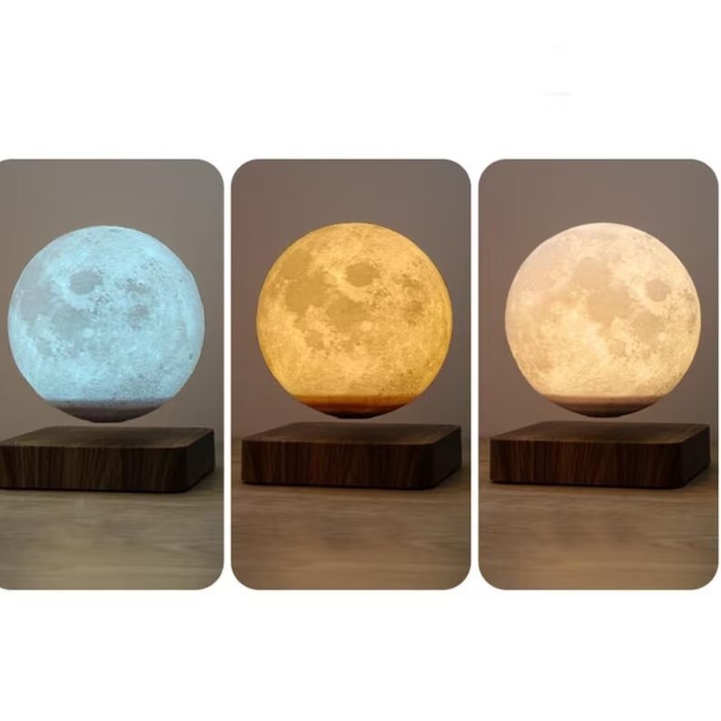 Levitating Moon Night Lamp,unique Touch Switch,magnetic Levitation ...