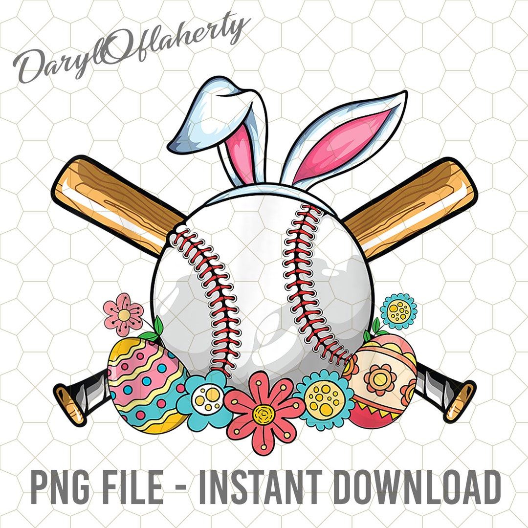 Baseball Easter Png, Funny Baseball Bunny Easter Say Png, Bunny ...