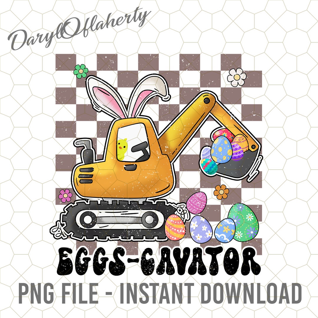 Eggs-cavator Png, Easter Boy Png, Kids Easter Png, Gift for Boys ...