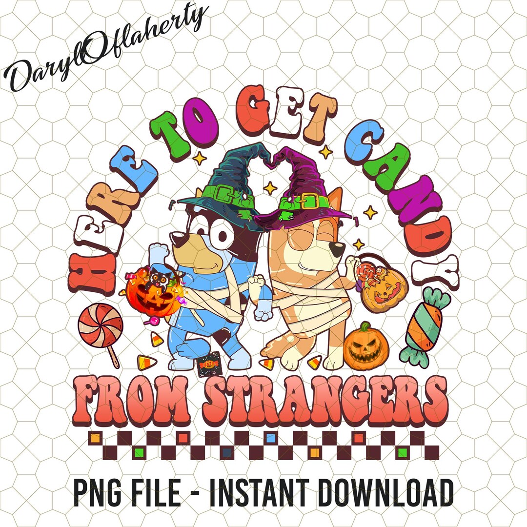 Here to Get Candy From Strangers Png, Cartoon Characters, Spooky Season ...