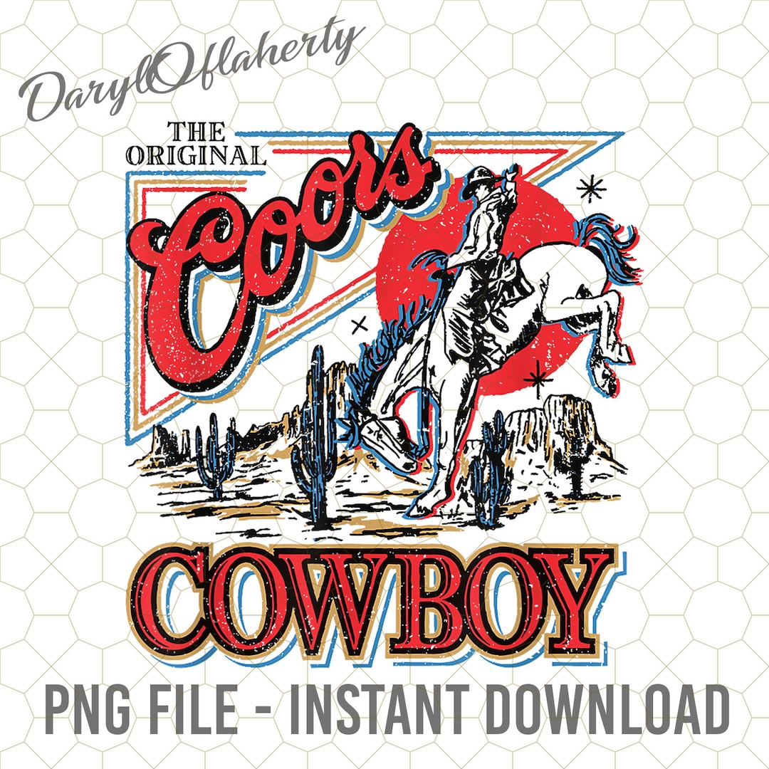Coors Cowboy Western Cowboy Rodeo Png, the Original Coors Cowboy Png ...