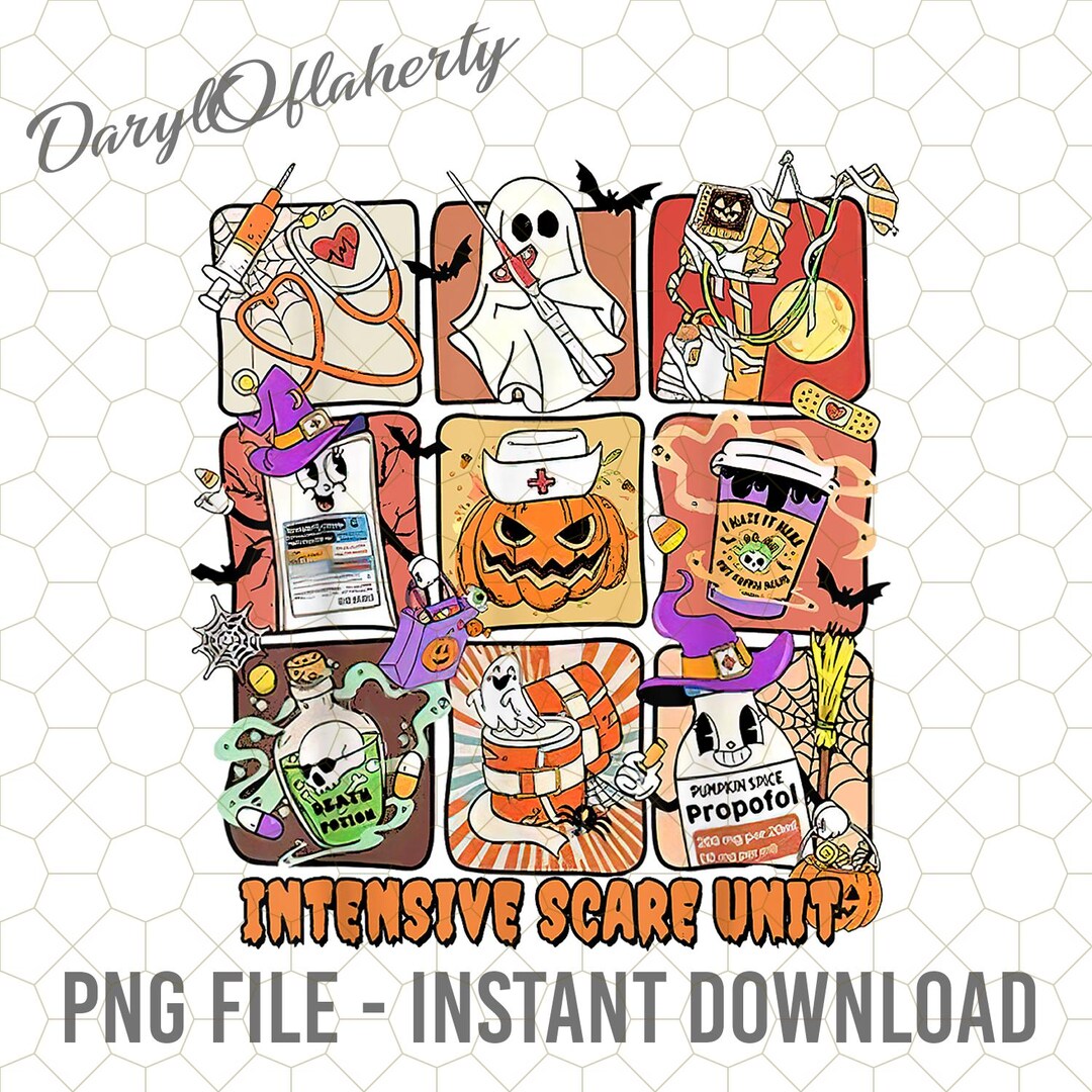 Intensive Scare Unit Png, Funny Halloween Nurse Png, Nurse Halloween ...