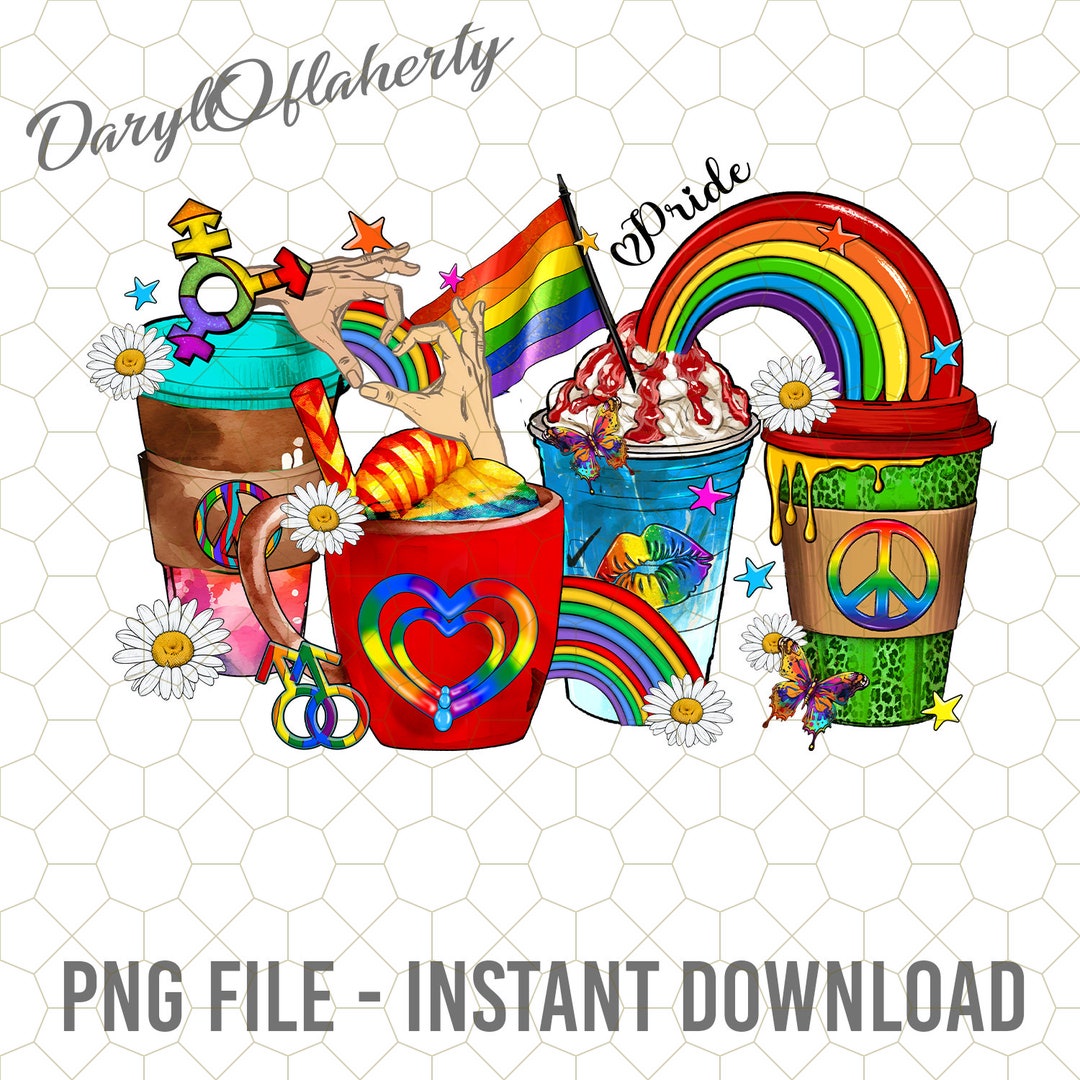 LGBT Coffee Png, LGBT Pride Png, Pride Month Png, Pride Flag Png ...