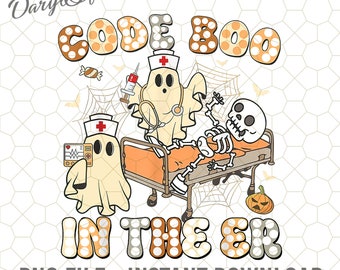Emergency Nurse Fall Png, Spooky Nurse Png, Halloween Png, Boo Boo ...