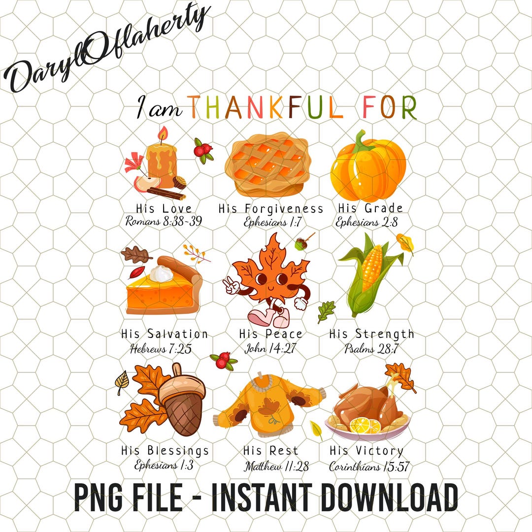 I Am Thankful for Png, His Love Png, Jesus Thanksgiving Png ...
