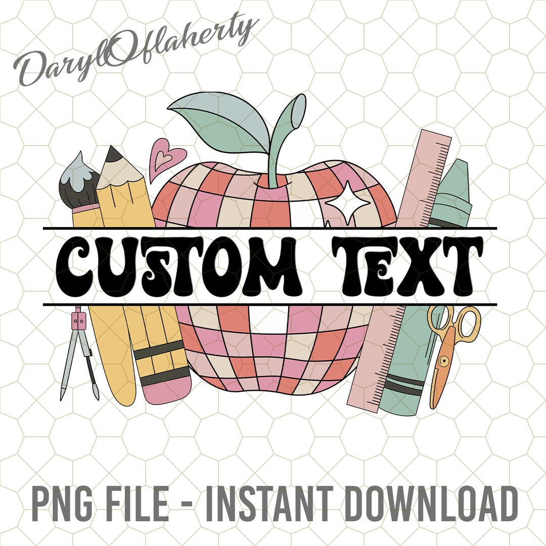 Custom Back to School Png, Happy First Day of School Png, Back to ...