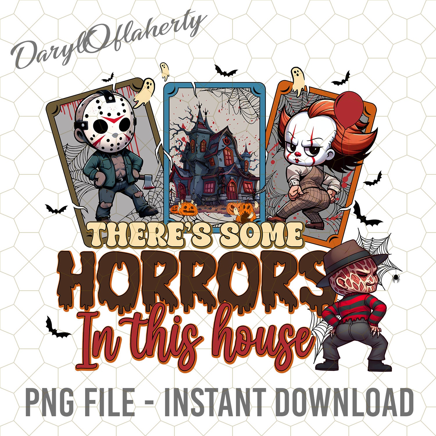 There's Some Horror in This House Png, Halloween Horror Png, Horror ...