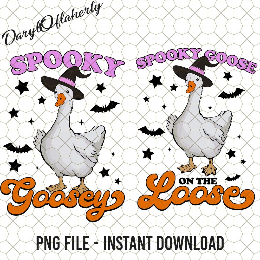 Spooky Goosey Png, Spooky Goose on the Loose Png, Silly Goose Png ...
