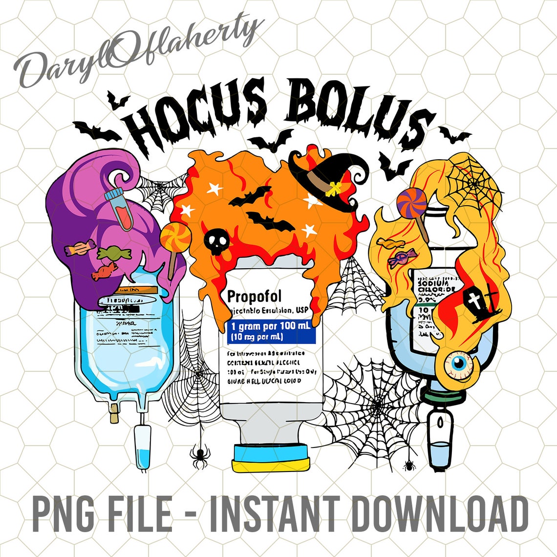 Hocus Bolus Png, Funny Nurse Halloween Png, Halloween Gift for Nurse ...