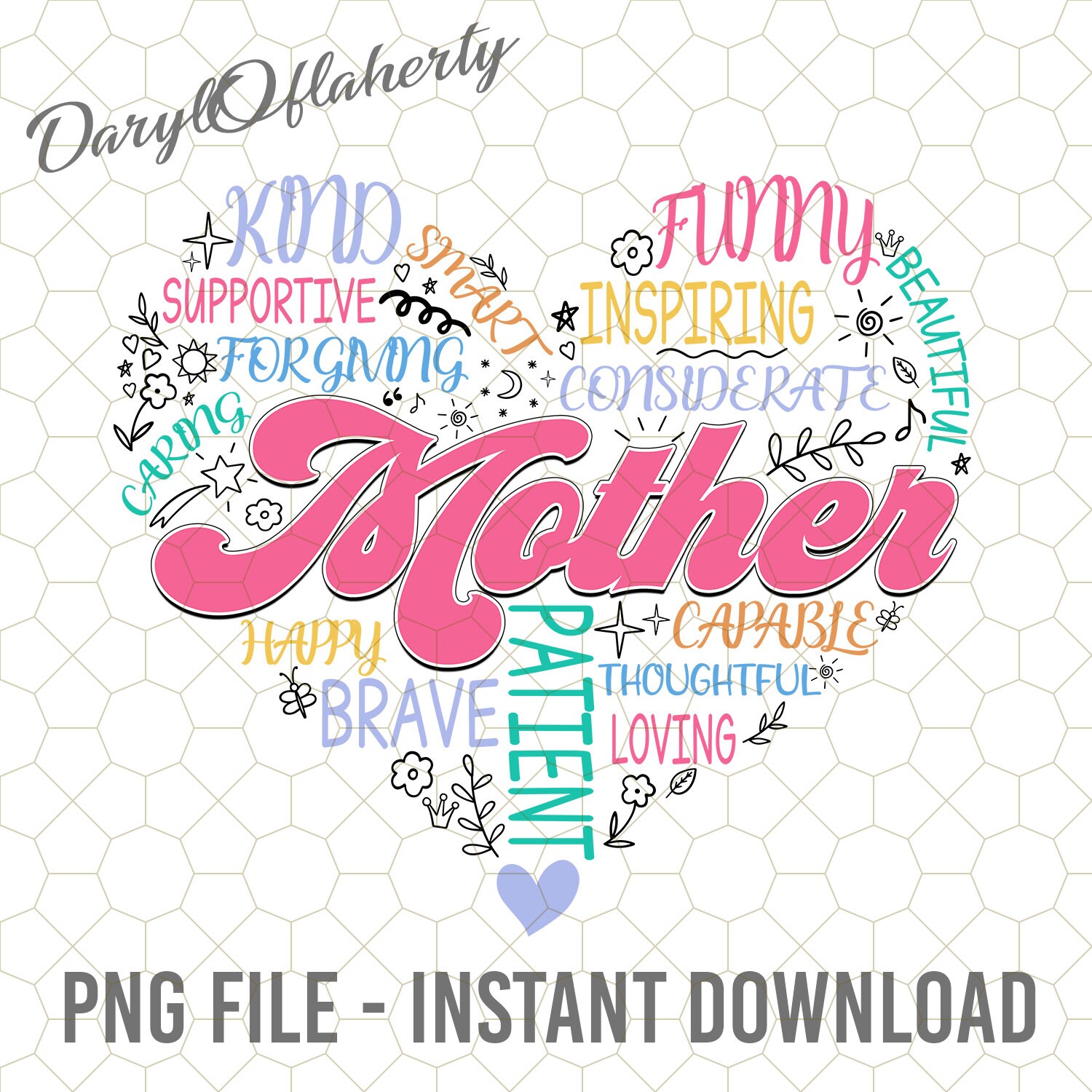 My Mother Heart Png, Mother's Day Png, Mother Heart, Mom Life, Mom Club ...