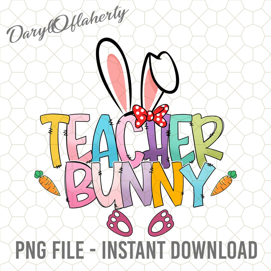 Teacher Bunny Png, Easter Teacher Bunny Png, Easter Day Png, Easter Png ...
