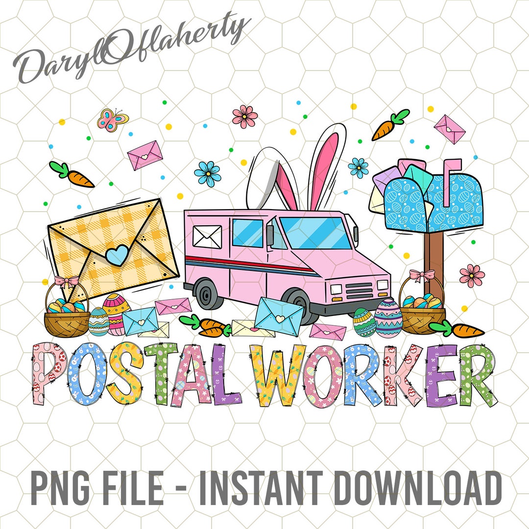 Postal Worker Easter Png, Every Bunny's Favorite Postal Worker Png ...