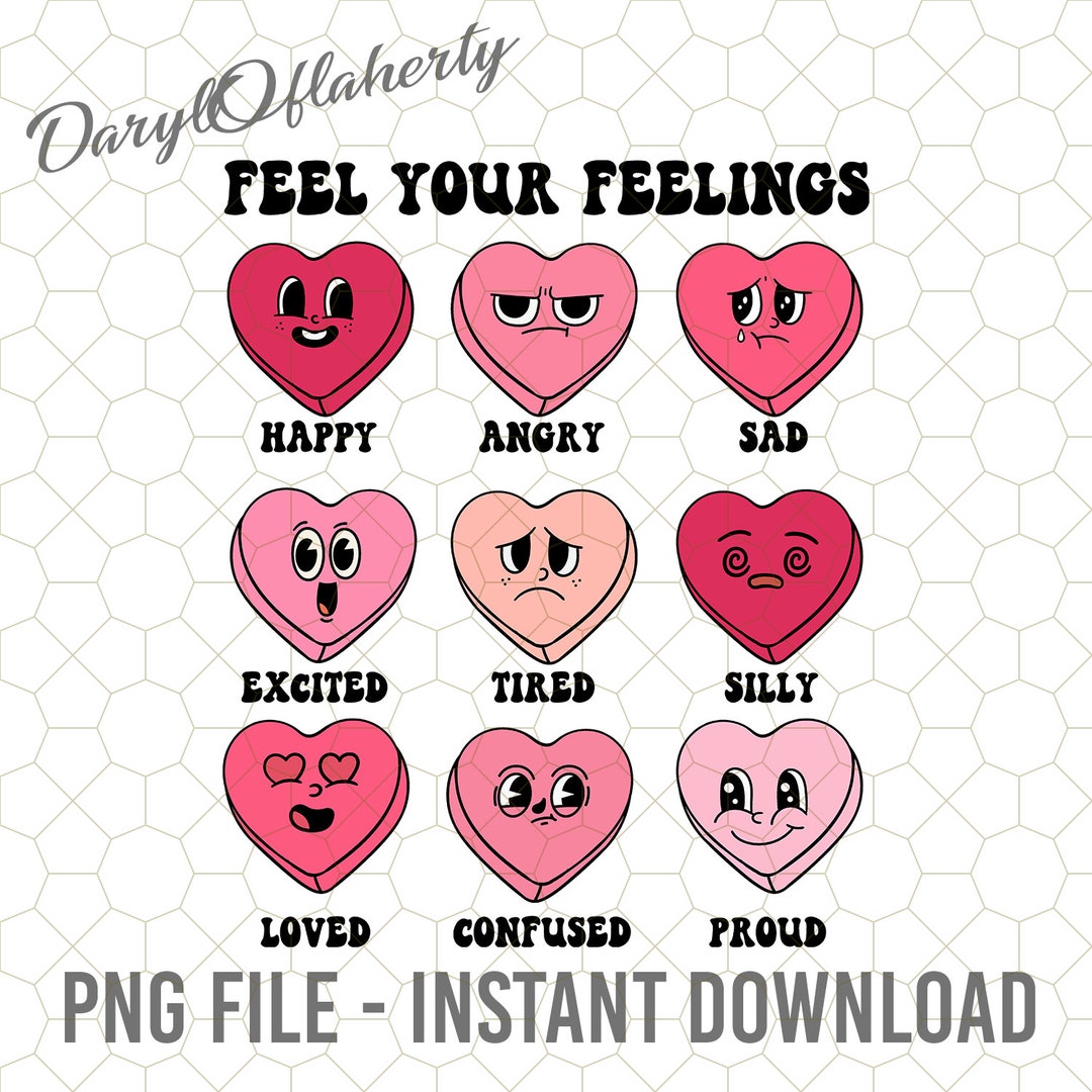 Feel Your Feelings Png, Mental Health Png, Valentine Png, It's Okay to ...