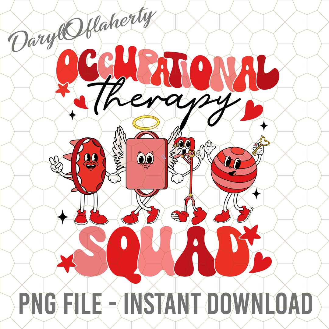 Occupational Therapy Squad Valentine Png, Healthcare Png, Occupational ...