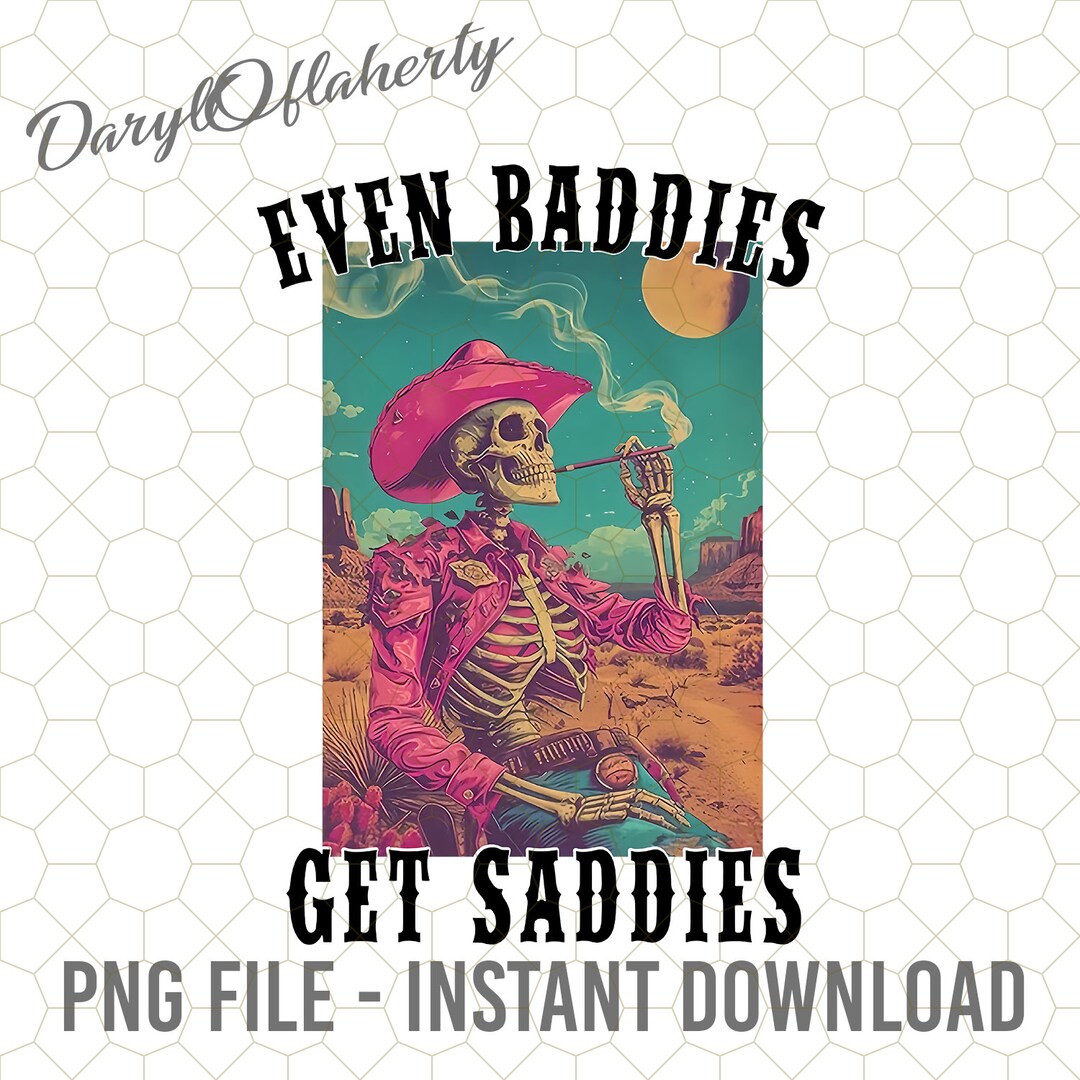 Even Baddies Get Saddies Png, Spooky Season Png, Skeleton Png ...
