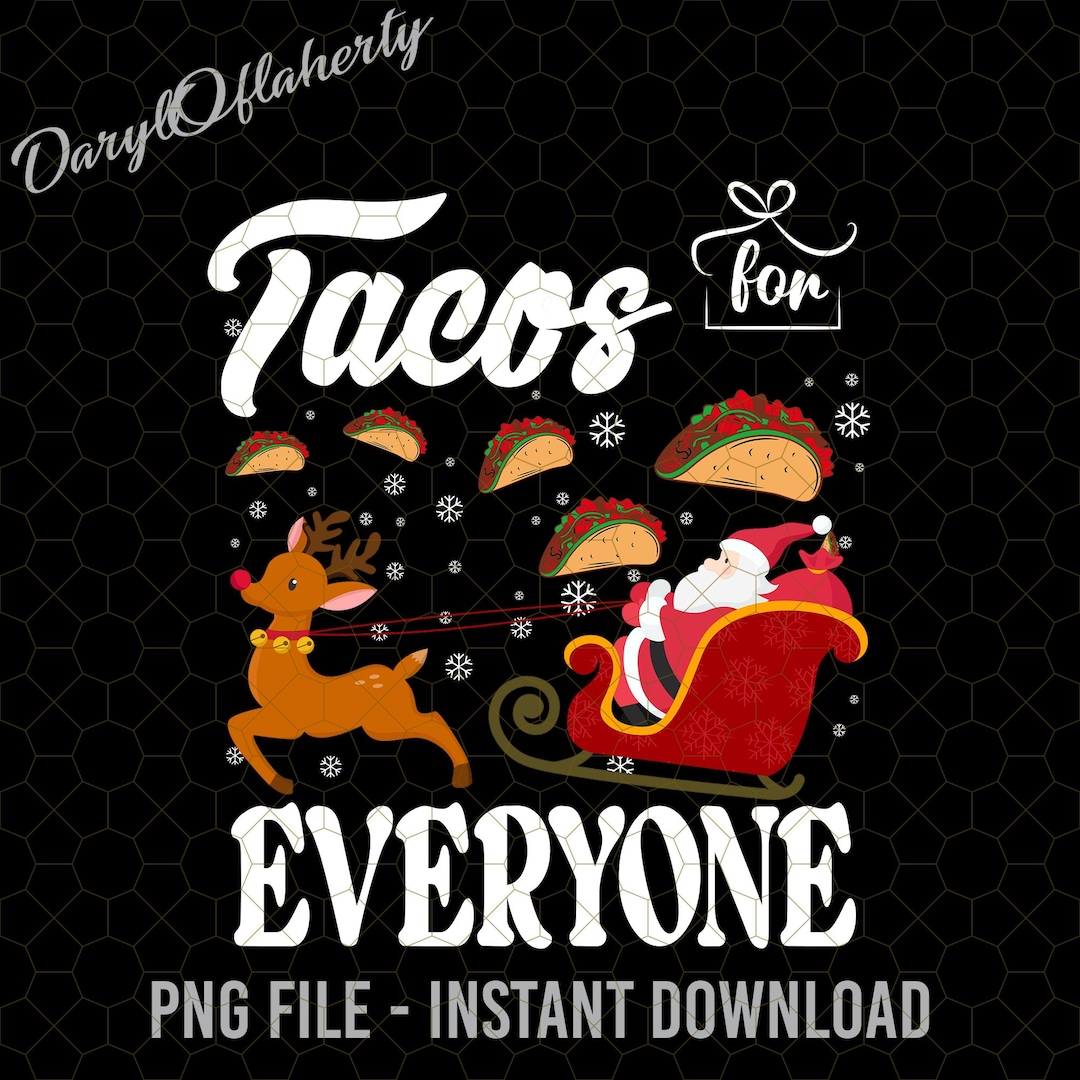 Oh Taco Tree Png, Mexican Christmas Png, Love Taco Png , Mexican Food ...