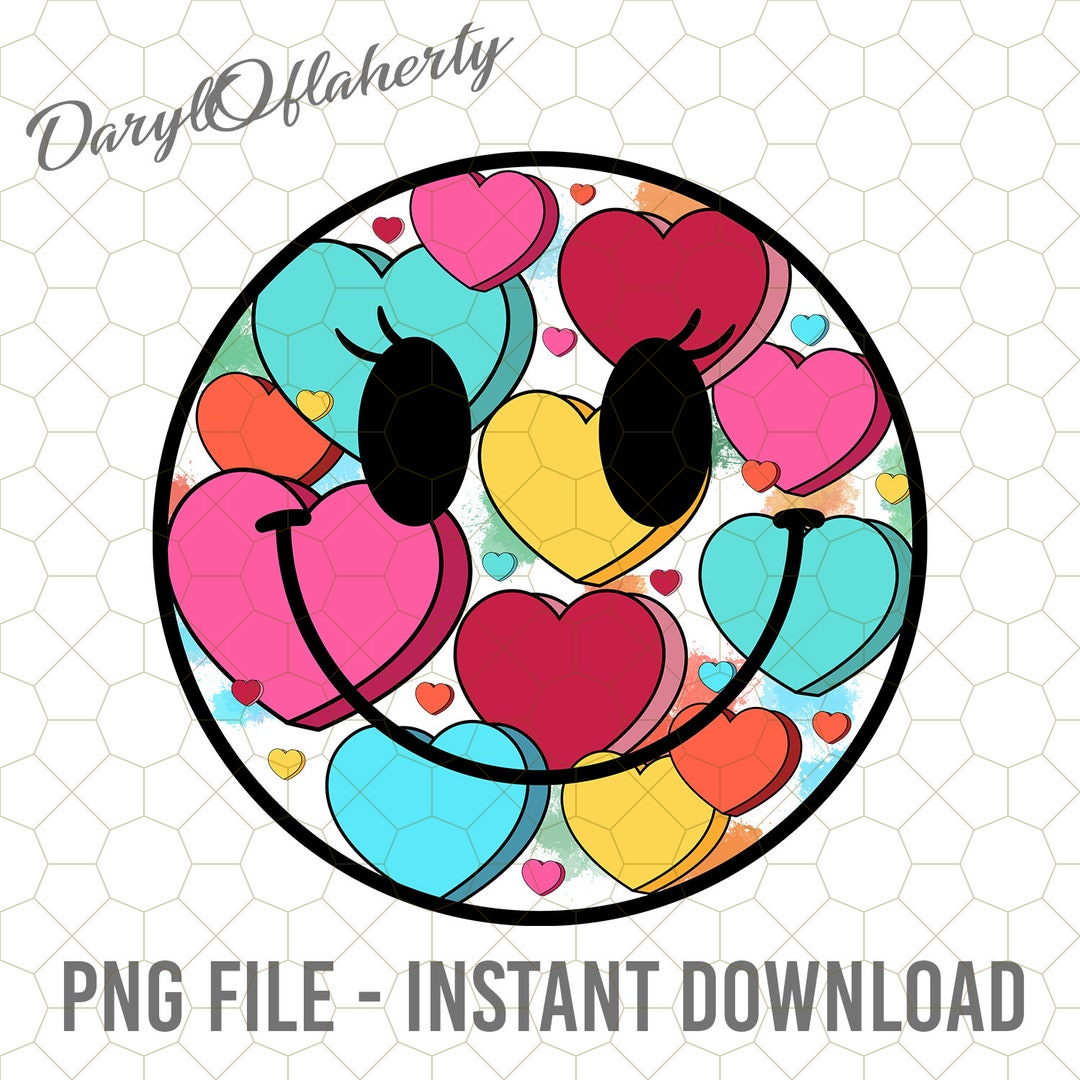 Valentine Smiley Face Png, Valentine Vibes Png, Valentine Day Love ...