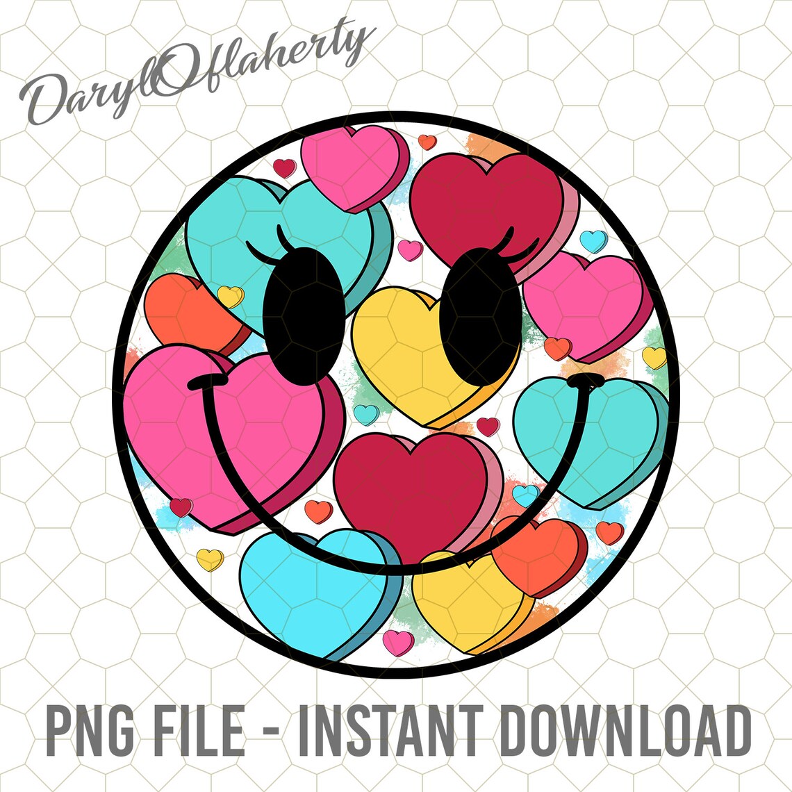 Valentine Smiley Face Png, Valentine Vibes Png, Valentine Day Love ...