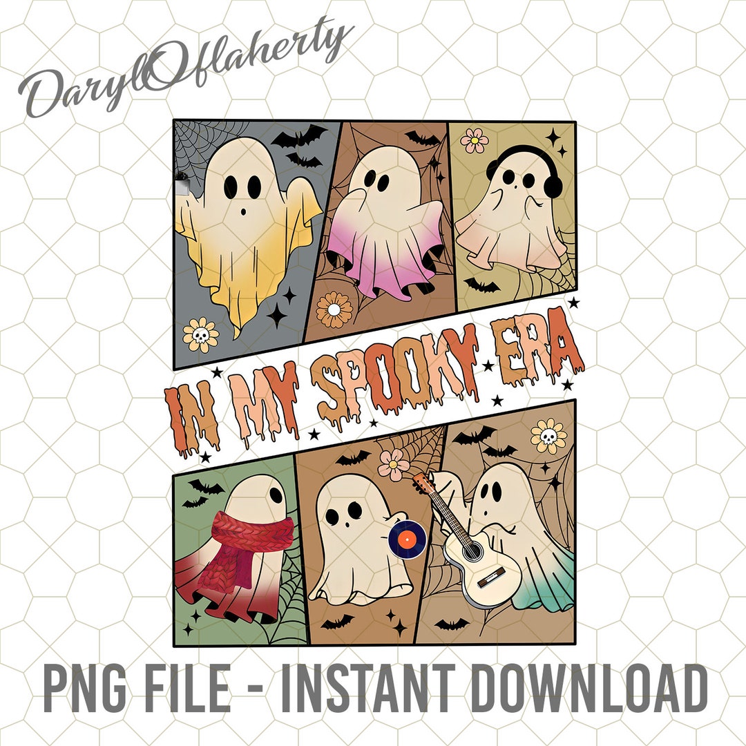 In My Spooky Era Png, Spooky Ghost Png, Spooky Season Png, Ghost Png ...