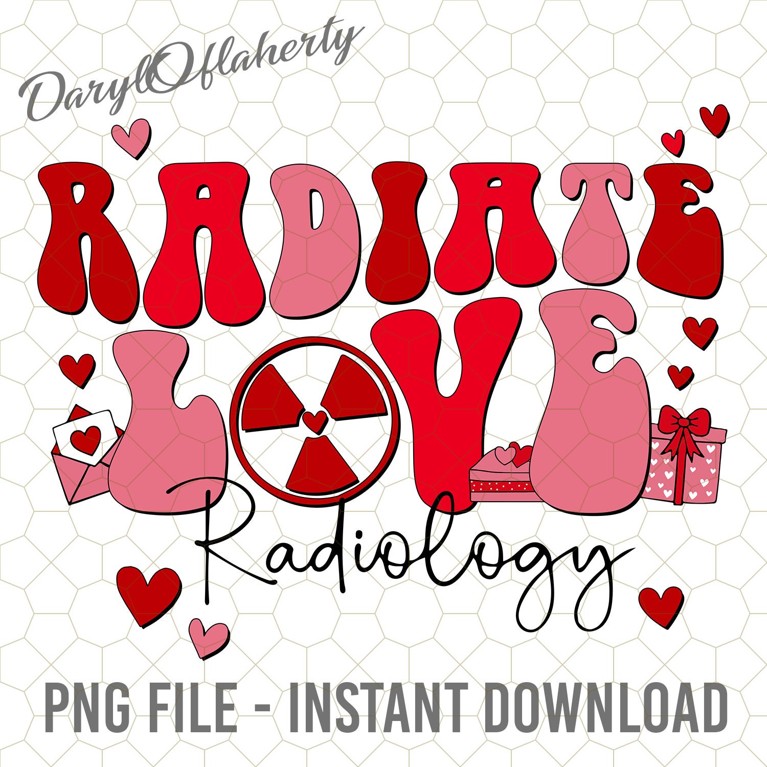 Radiate Love Radiology Png, Rad Tech Valentines Day Png, Valentine Png ...