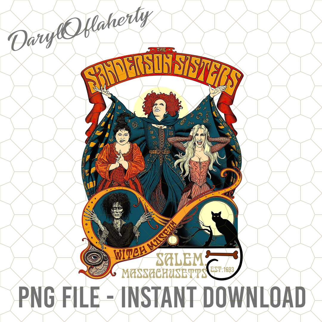The Sanderson Sisters Png, Come We Fly Png, Halloween Hocus Pocus Png ...