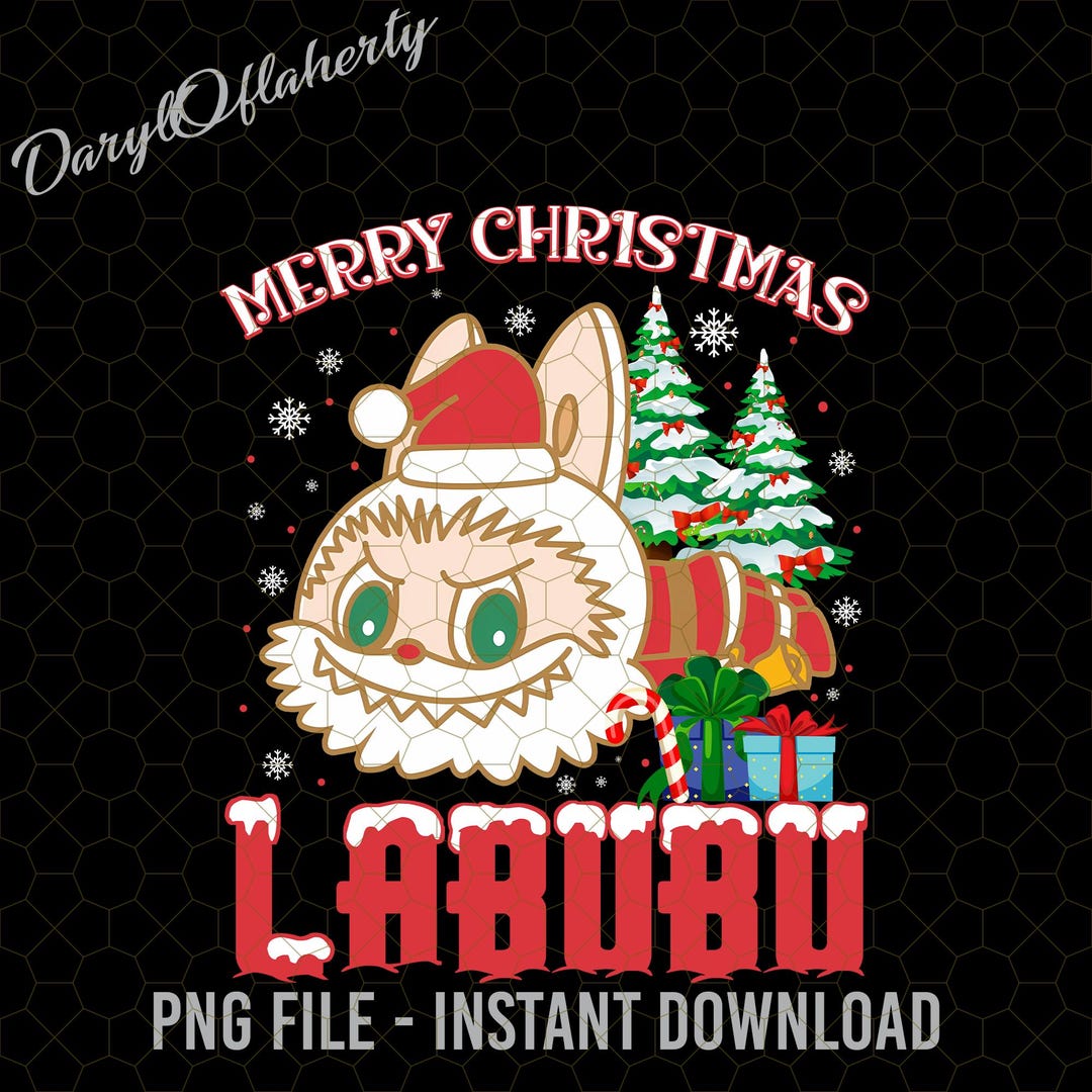 Feliz Navidad Labubu Png, Labubu Xmas Png, Labubu Christmas Png, Labubu ...