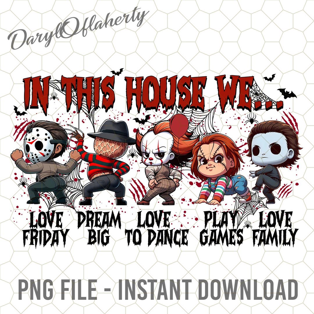 In This House We Png, Halloween Horror Png, Horror Character Png, the ...