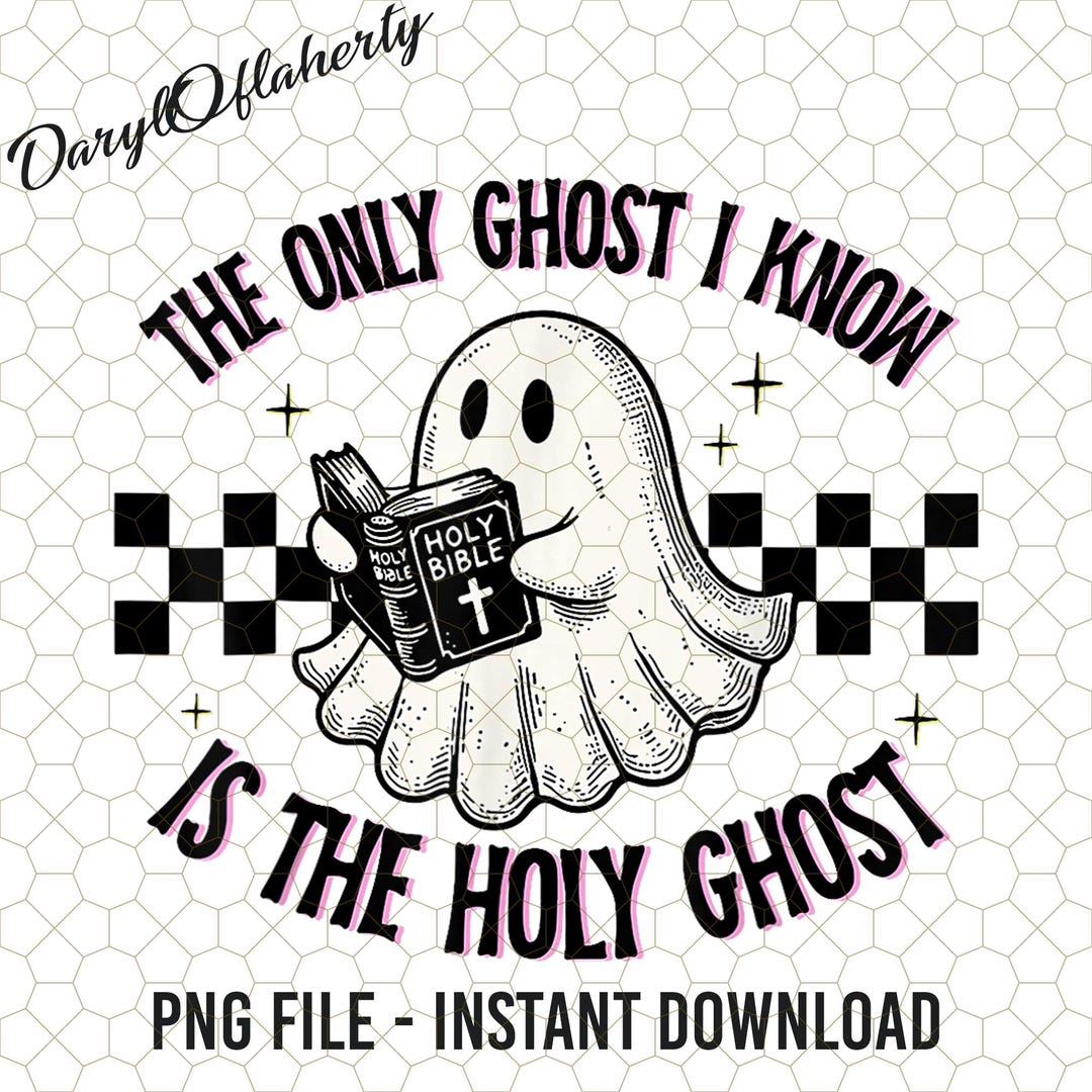 The Only Ghost I Know is the Holy Ghost Png, Retro Halloween, Cute ...