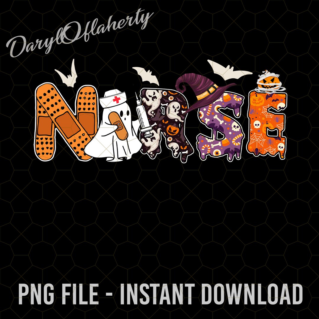Nurse Halloween Png, Cute Ghost Nurse Png, Halloween Png, Boo Boo Nurse ...
