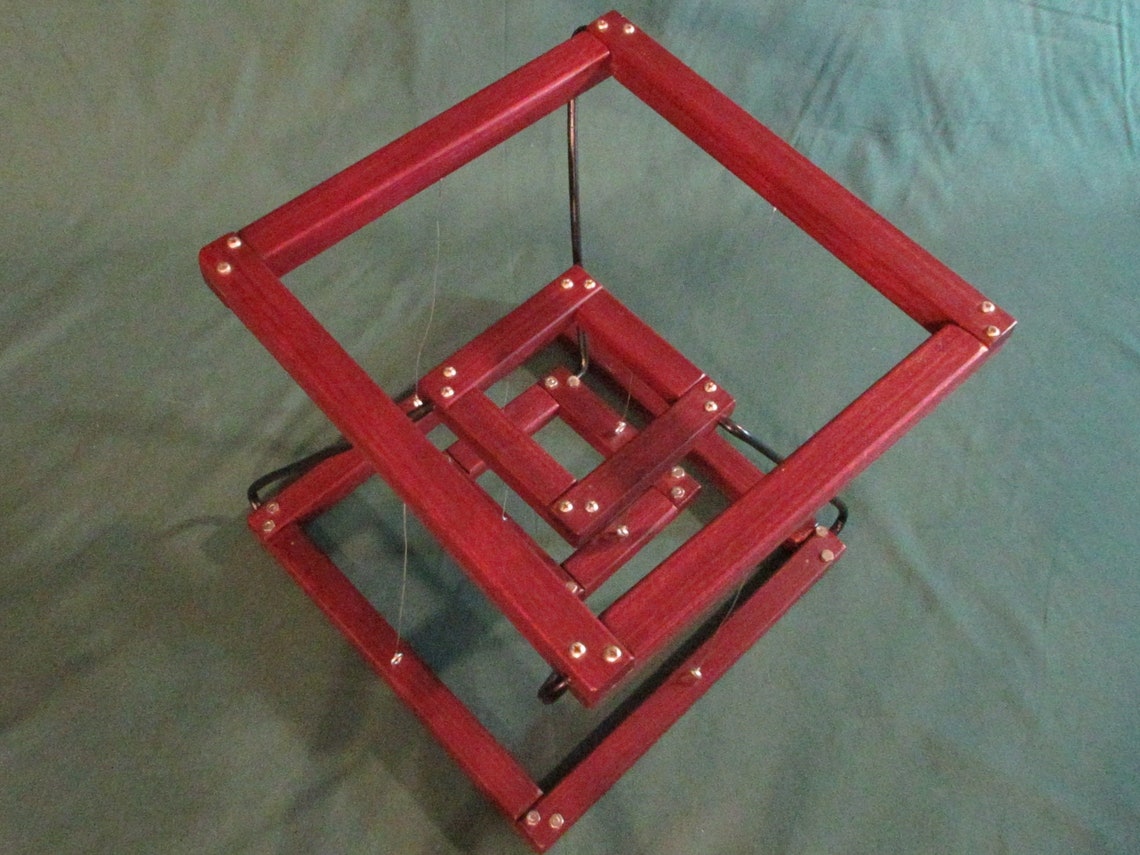 Tesserect Tensegrity in Redheart - Etsy