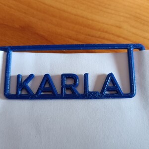 5 Pieces Personalized 3D Printed Paper Clip With Text - Etsy