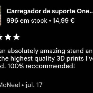 Oneplus Watch 2 Stand Charger 3D Printed in ABS Christmas Gift ...