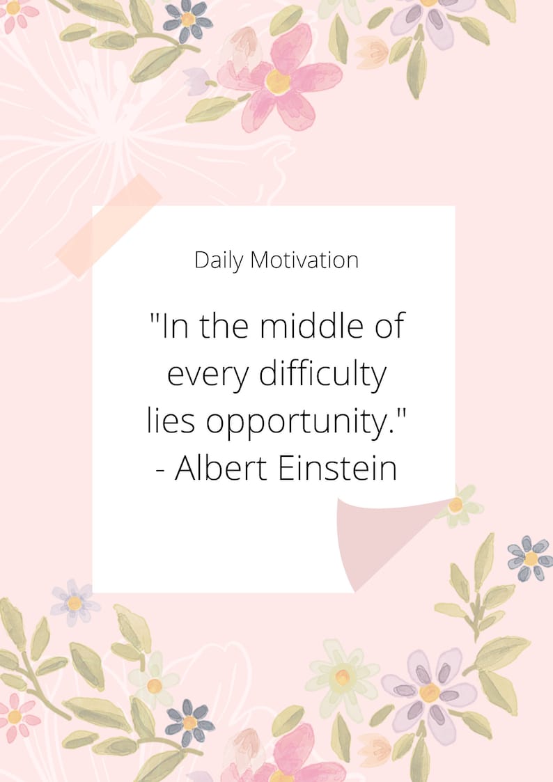 Daily Motivation Poster - Etsy