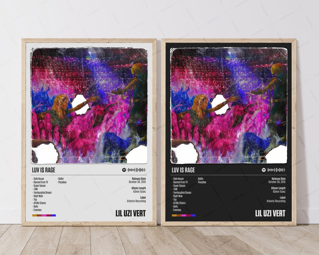 Lil Uzi Vert Poster / Luv is Rage Poster / Album Cover Poster - Etsy