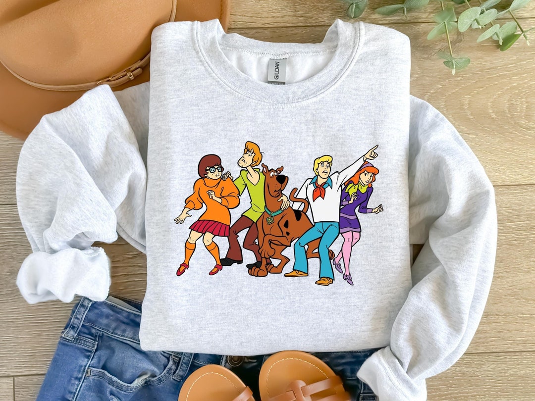 Scooby Doo Sweatshirt, Classic Cartoon Crewneck, Retro Scooby Doo ...