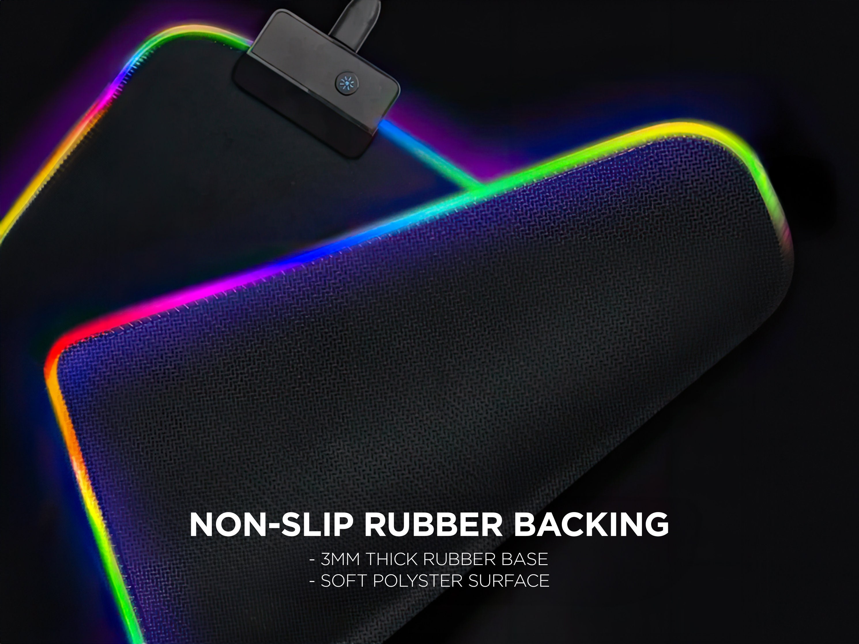 Night Fireflies Forest Art RGB Desk Mat LED light sold by Spin ...