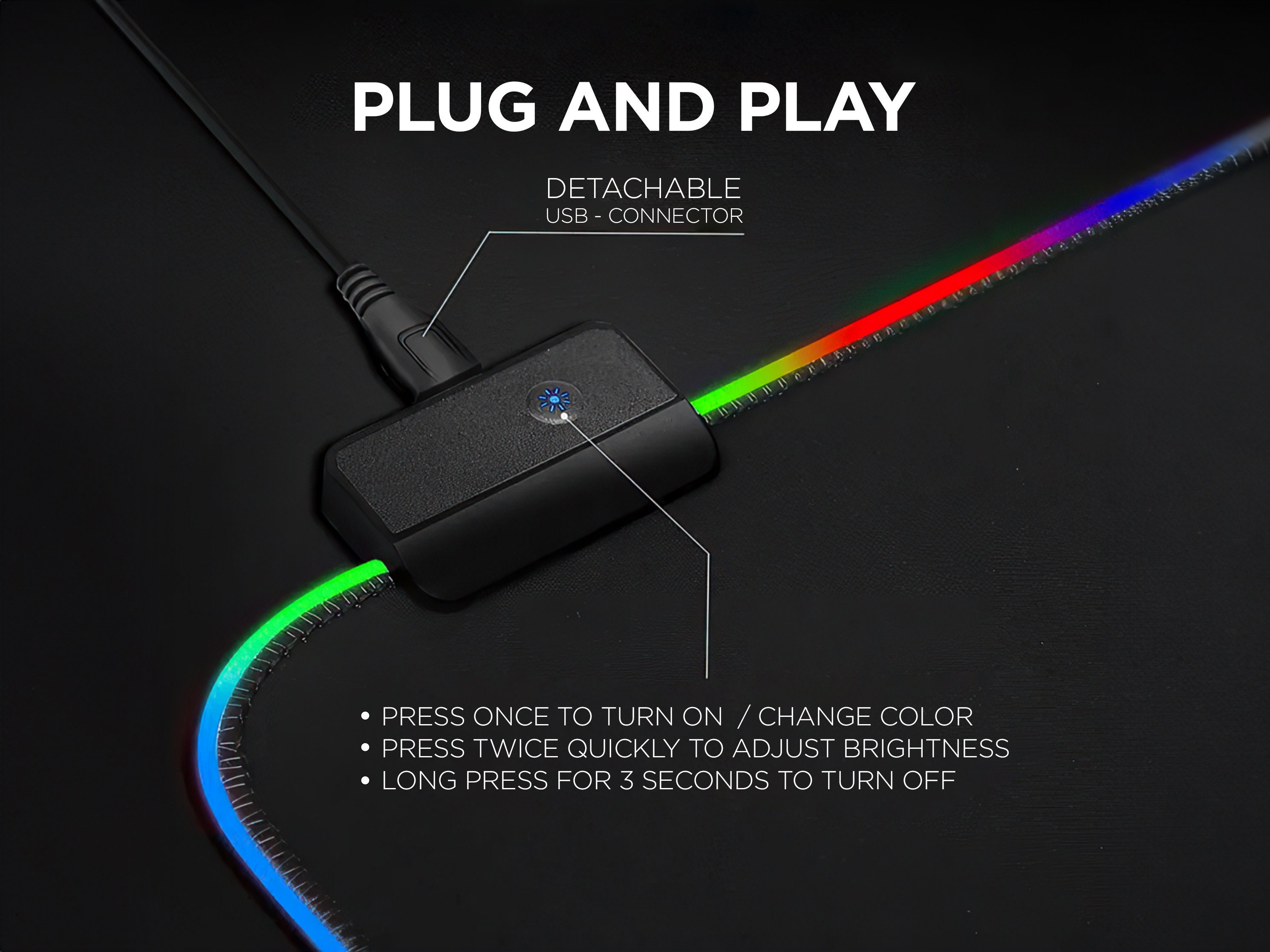 Tony Tony Chopper One Piece Art RGB Desk Mat LED light sold by Anna ...