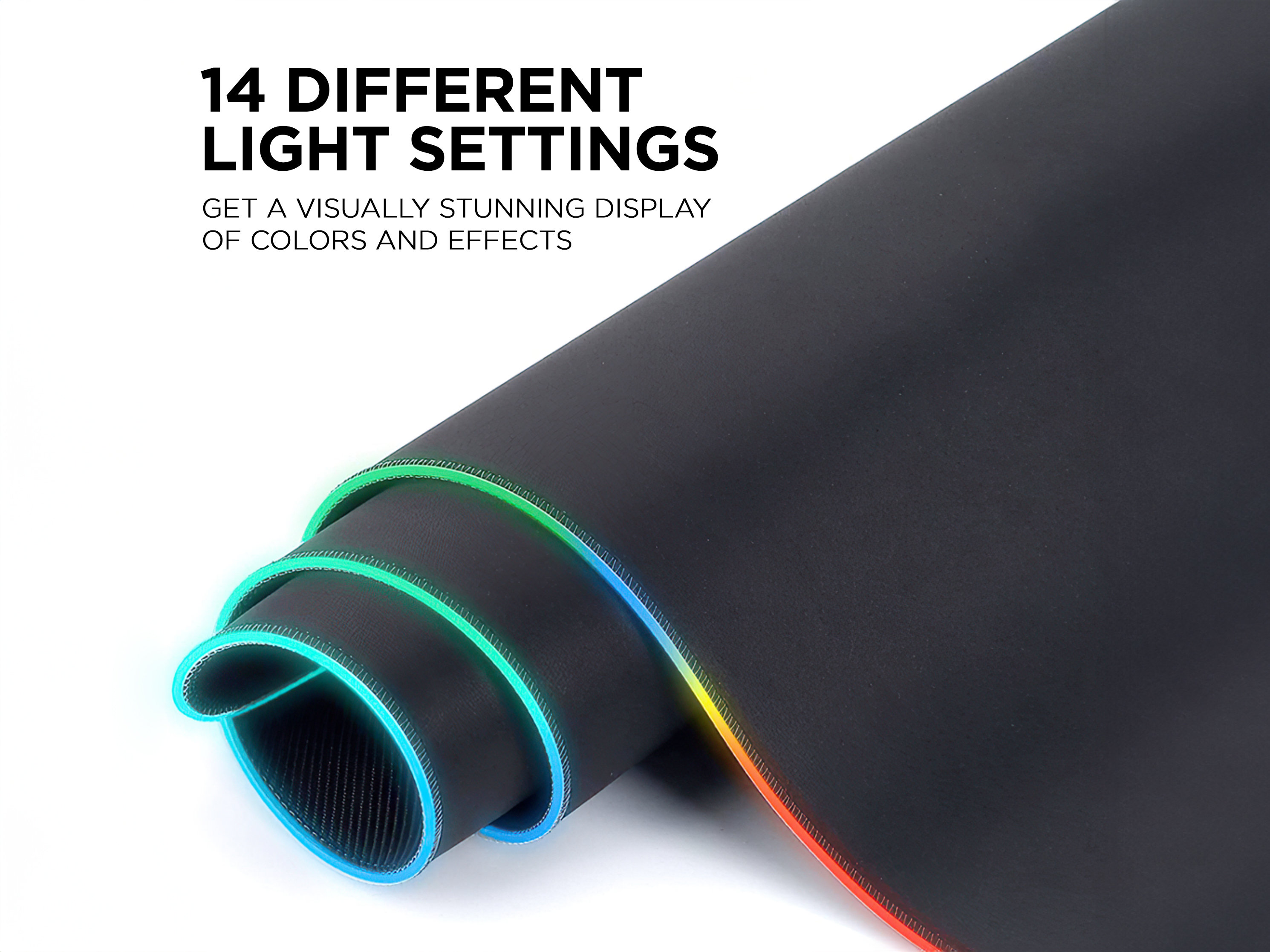 Night Fireflies Forest Art RGB Desk Mat LED light sold by Spin ...