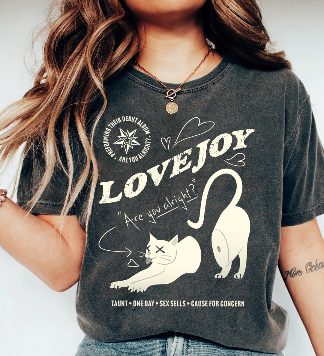 Lovejoy Music Band Shirt, Lovejoy North Autumn Tour 2024, the Lazy Cat ...