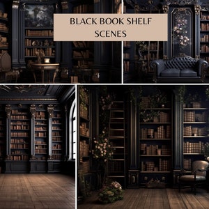 Digital Graduation Backdrop, Library Backgrounds, Dark Academia Grad ...