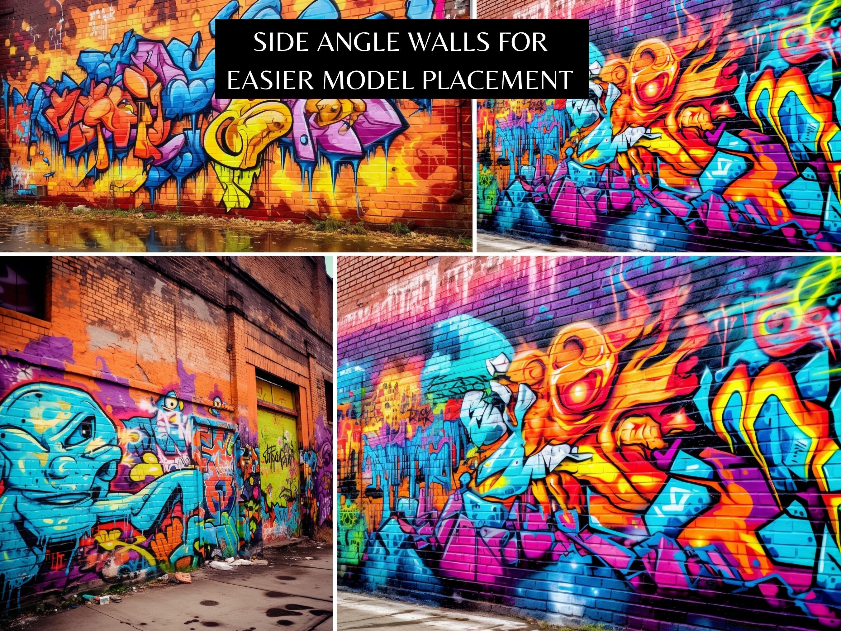 20 Graffiti Digital Photography Backdrops Urban Photo Backgrounds ...
