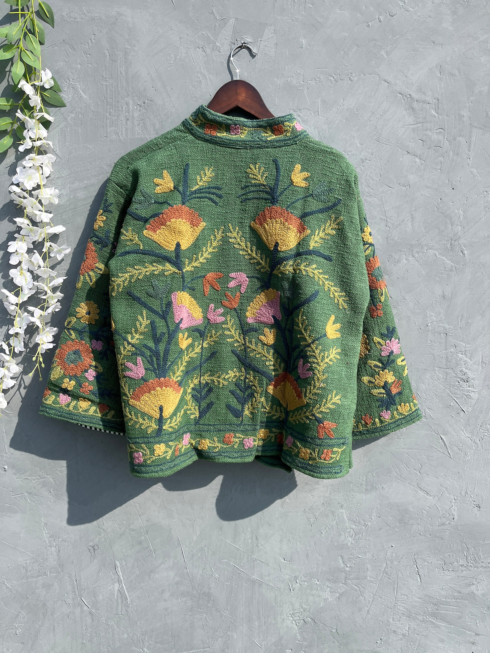 Embroidery Handmade Cotton Suzani TNT Jacket, Bohemian Style Coat ...